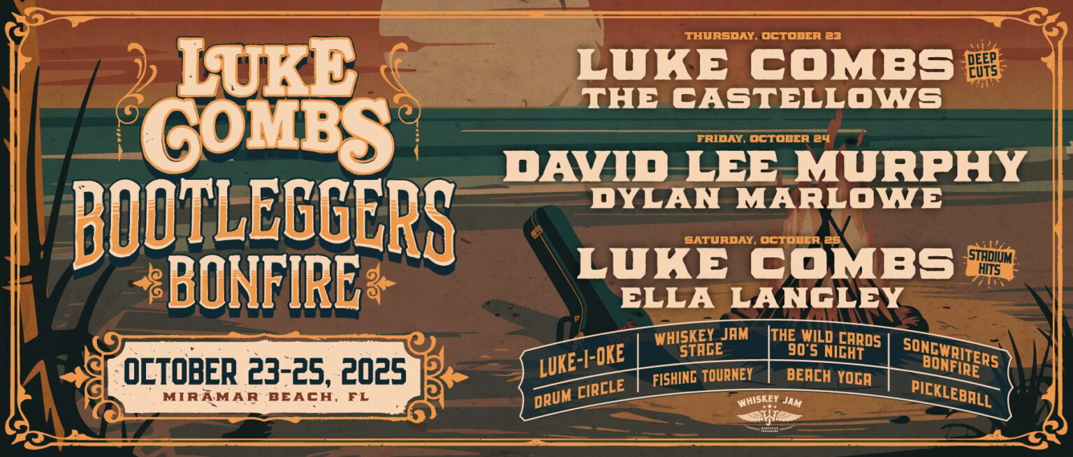 Luke Combs’ Bootleggers Bonfire – Miramar Beach | South Florida Country ...